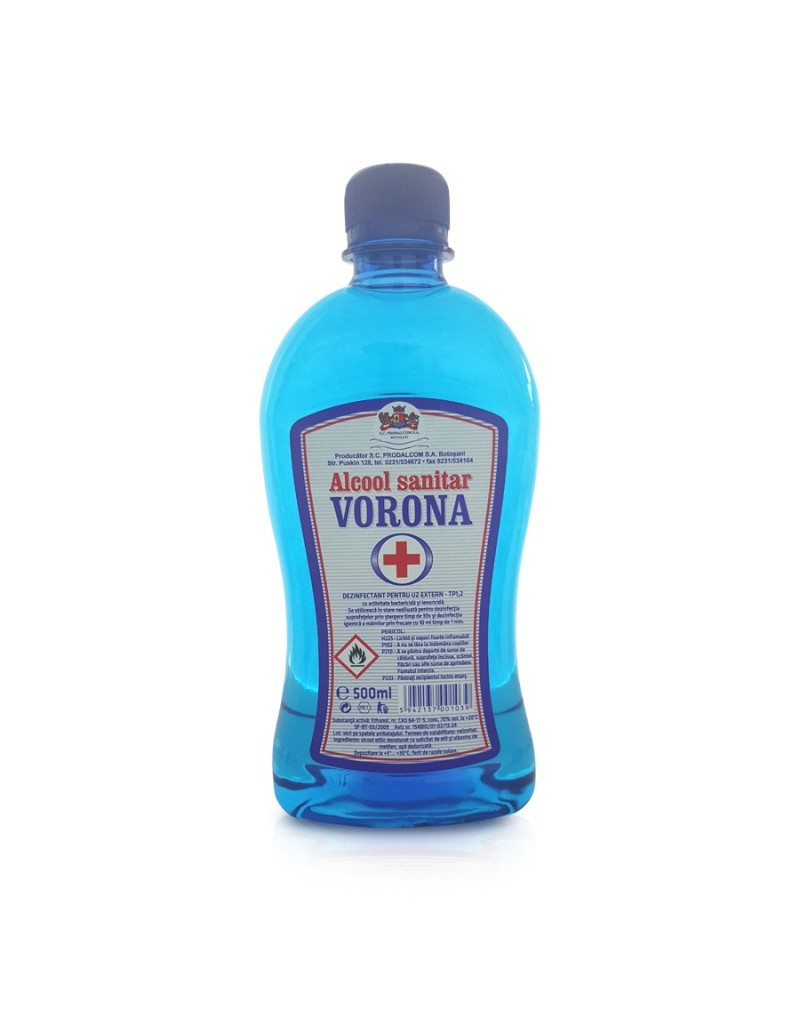 Alcool Sanitar Spirt 500ml, Vorona - Produse & Cosmetice Hoteliere ...